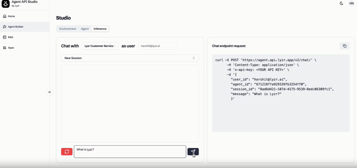 Build and Deploy AI Agents with Lyzr Agent API Studio