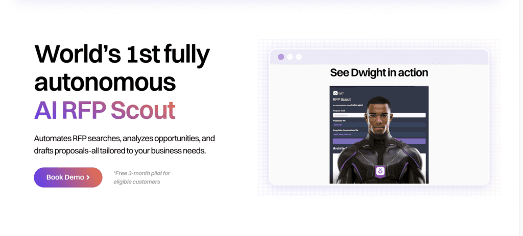 World’s 1st fully autonomous AI RFP Scout