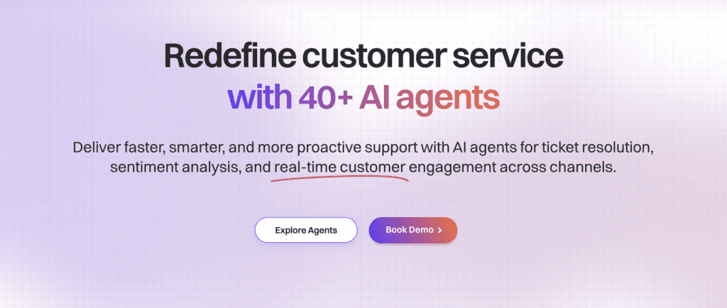Redefine customer service with 40+ AI agents