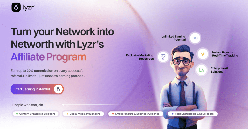 Turn your Network into Networth with Lyzr’s Affiliate Program