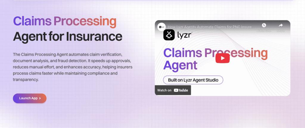 Claims Processing Agent for Insurance | Lyzr AI